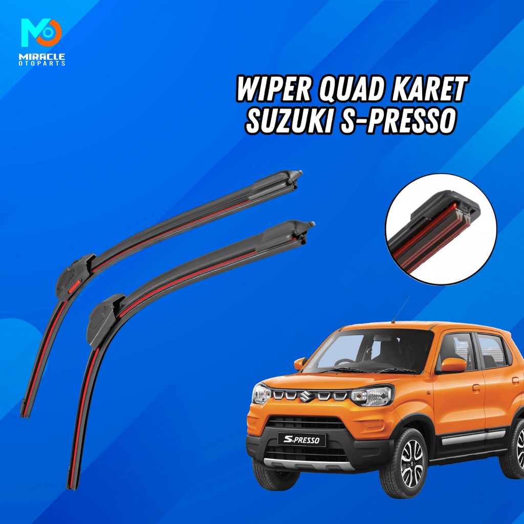 Jual Wiper Mobil Quad Blade Suzuki S-Presso Spresso Frameless Tanpa ...