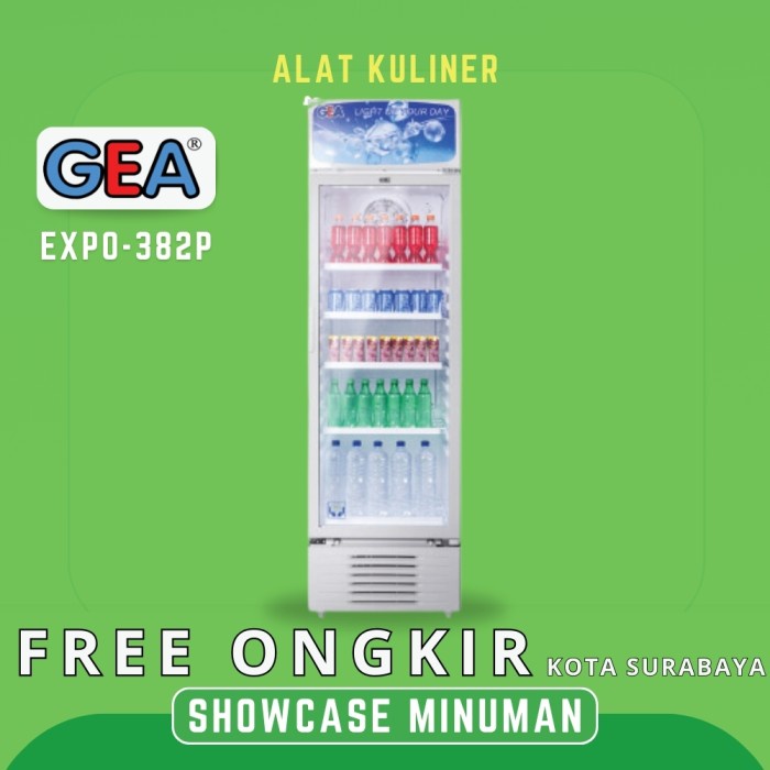 Jual Showcase Cooler Gea Expo-382p Showcase Pendingin Minuman 382 Liter ...