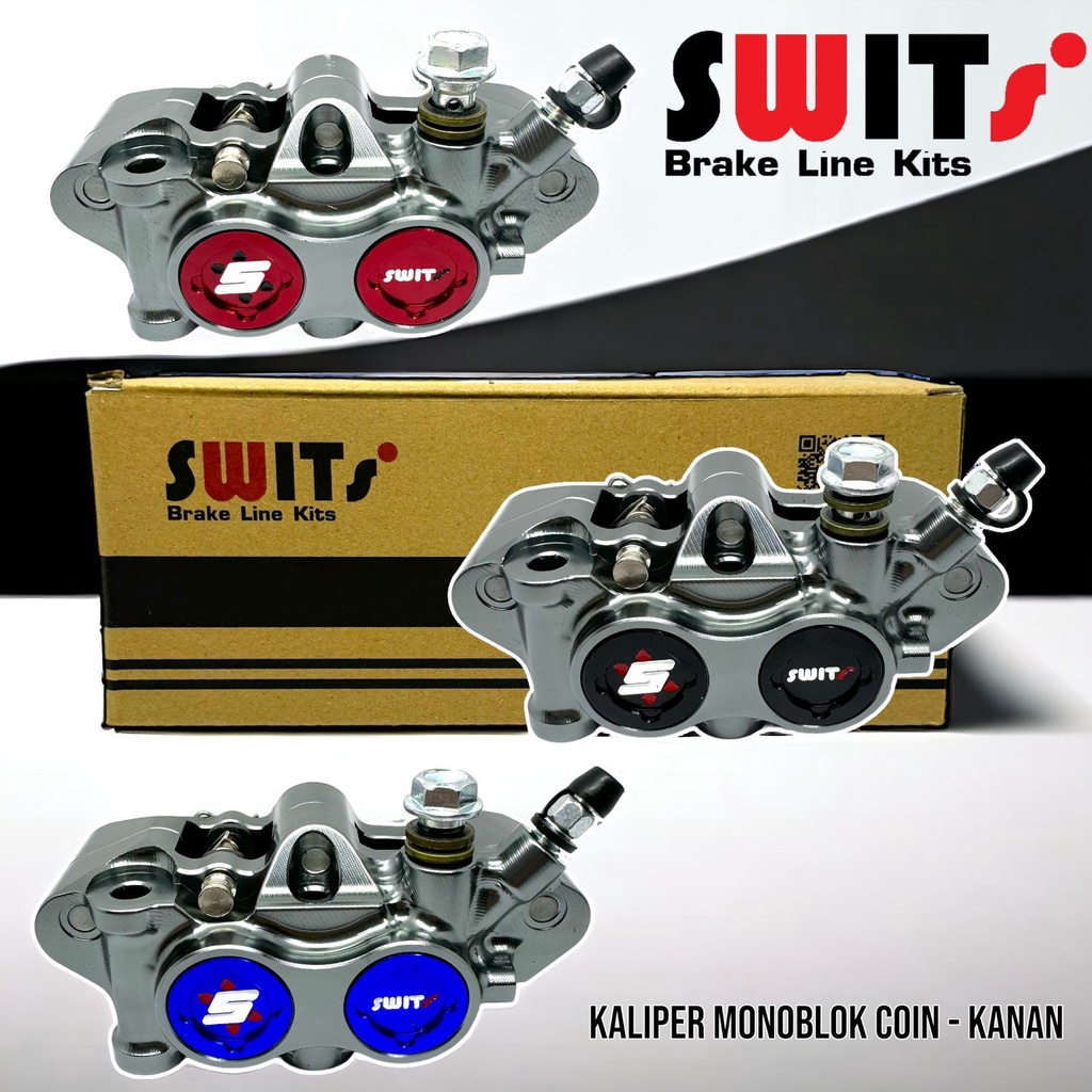 Jual Kaliper SWITS MONOBLOK COIN 4 Piston FULL CNC KANAN | Shopee Indonesia
