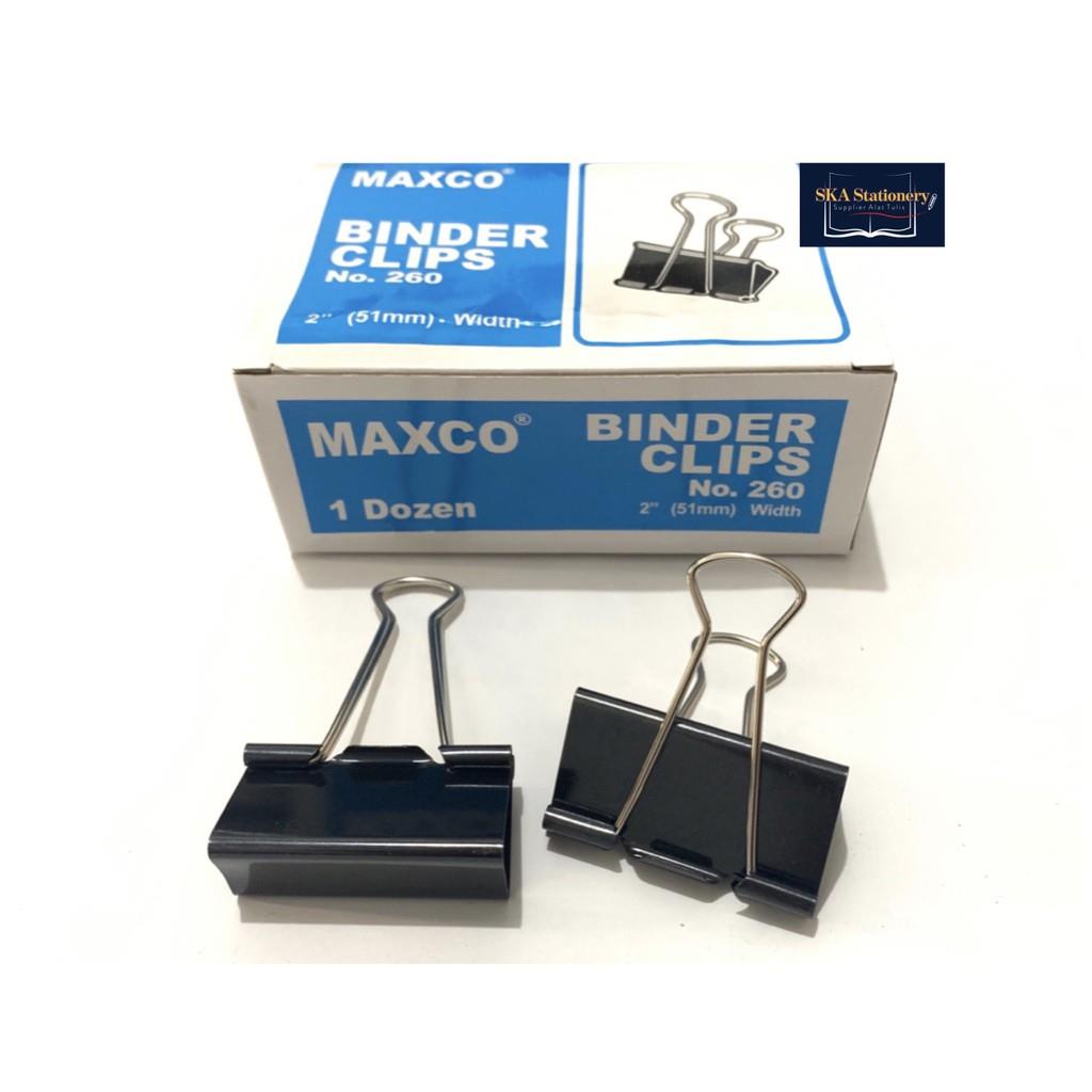 Jual Binder Clip/Klip Hitam/Klip Kertas No 260 (Lusin) | Shopee Indonesia