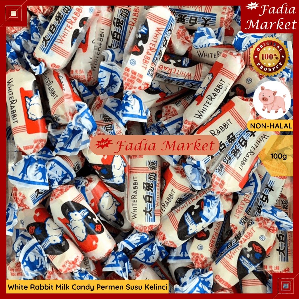 Jual White Rabbit Milk Candy Permen Susu Kelinci Imlek Sincia 100g NON ...
