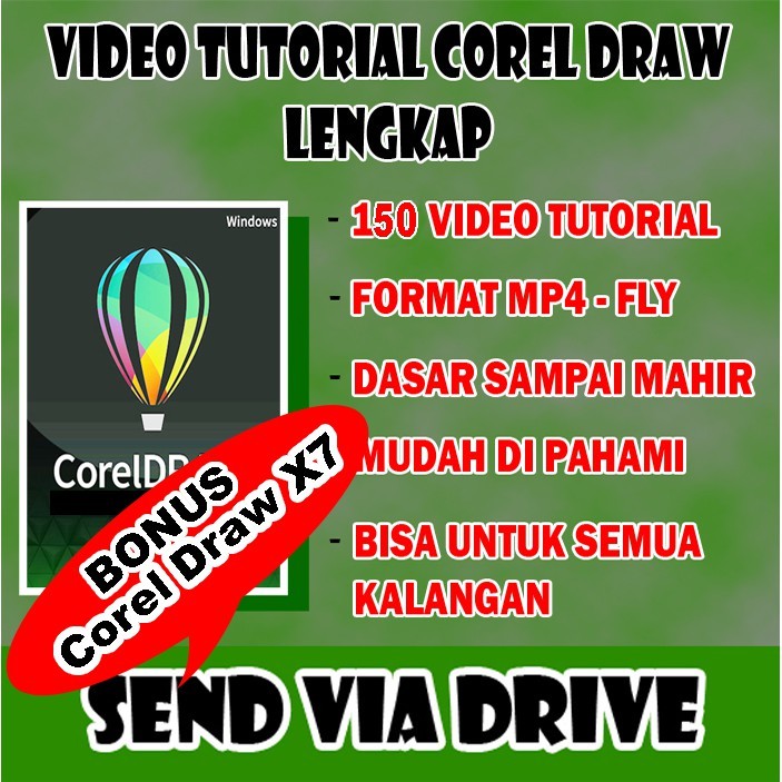 Jual 150 +Tutorial Corel draw Dari Dasar Sampai Mahir - Video Tutorial Corel draw | Shopee Indonesia