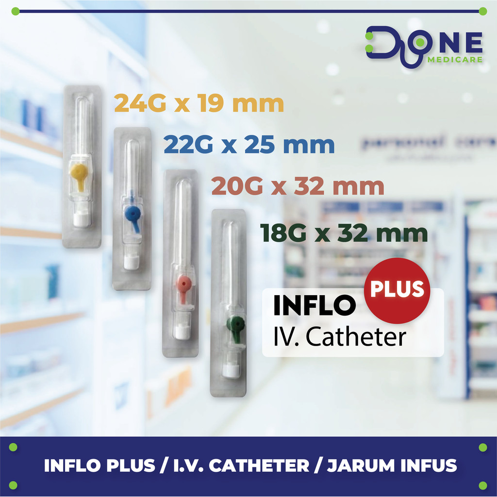 Jual Inflo IV Cath abbocath onemed 18G 20G 22G 24G | Shopee Indonesia