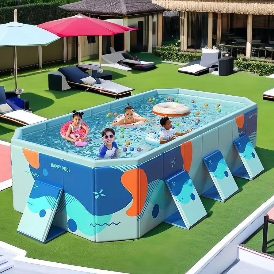 Jual AQUATIC Kolam Renang Anak Jumbo Berkualitas Kolam Lipat Kotak ...