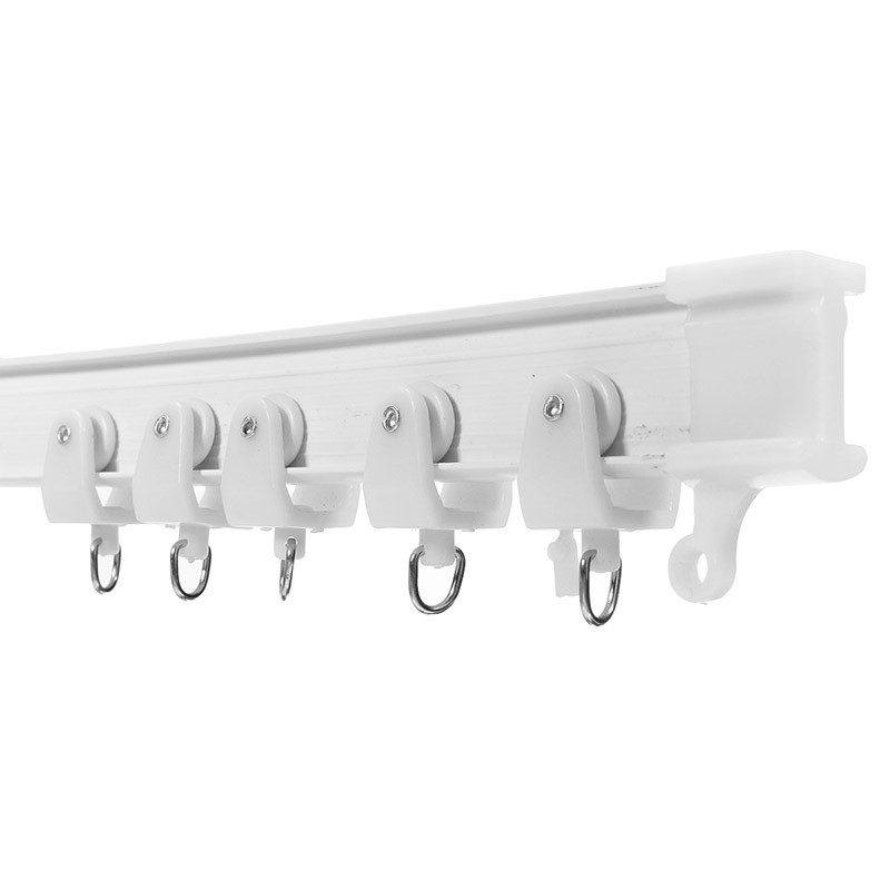 Jual 2M Curtain Track Rod Rail Plastic Flexible Ceiling Mounted Curved ...