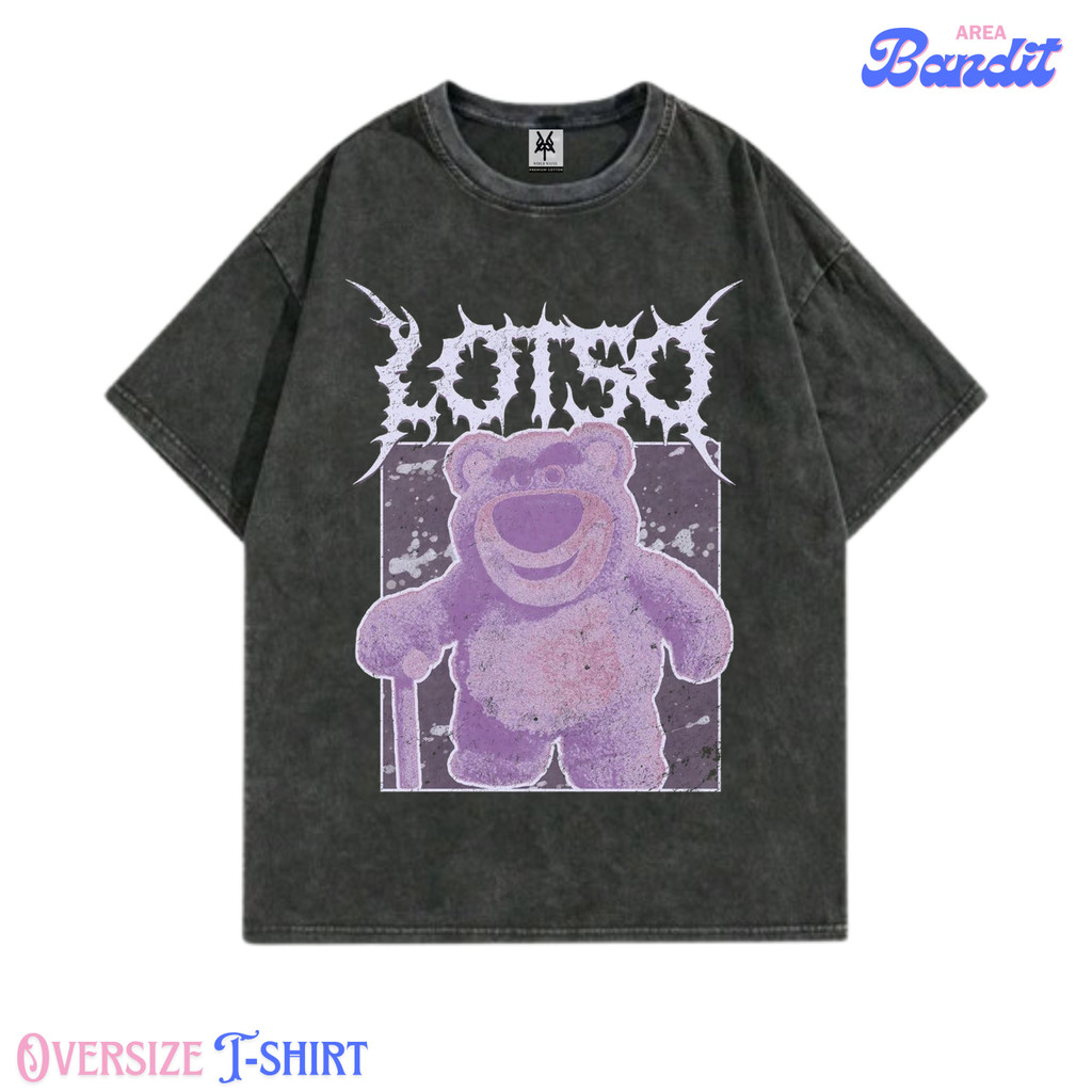 Jual Bandit Area "kaos toy story lotso metal" Oversized T-shirt washing ...