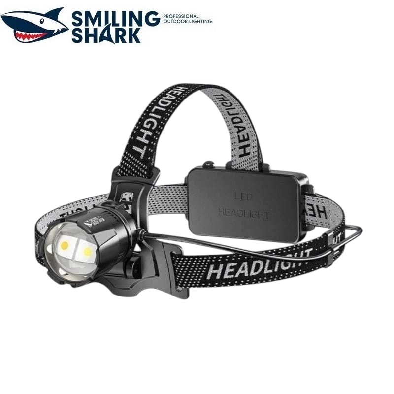 Jual SENTER KEPALA LED M77 120W SMILING SHARK TD-8030 - 2 LED CAHAYA ...