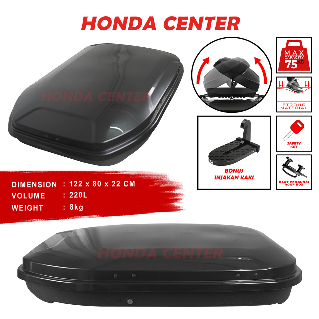 Jual Roofbox Roof Box Bagasi Atas Mobil Wuling Air Ev 220 Liter ...