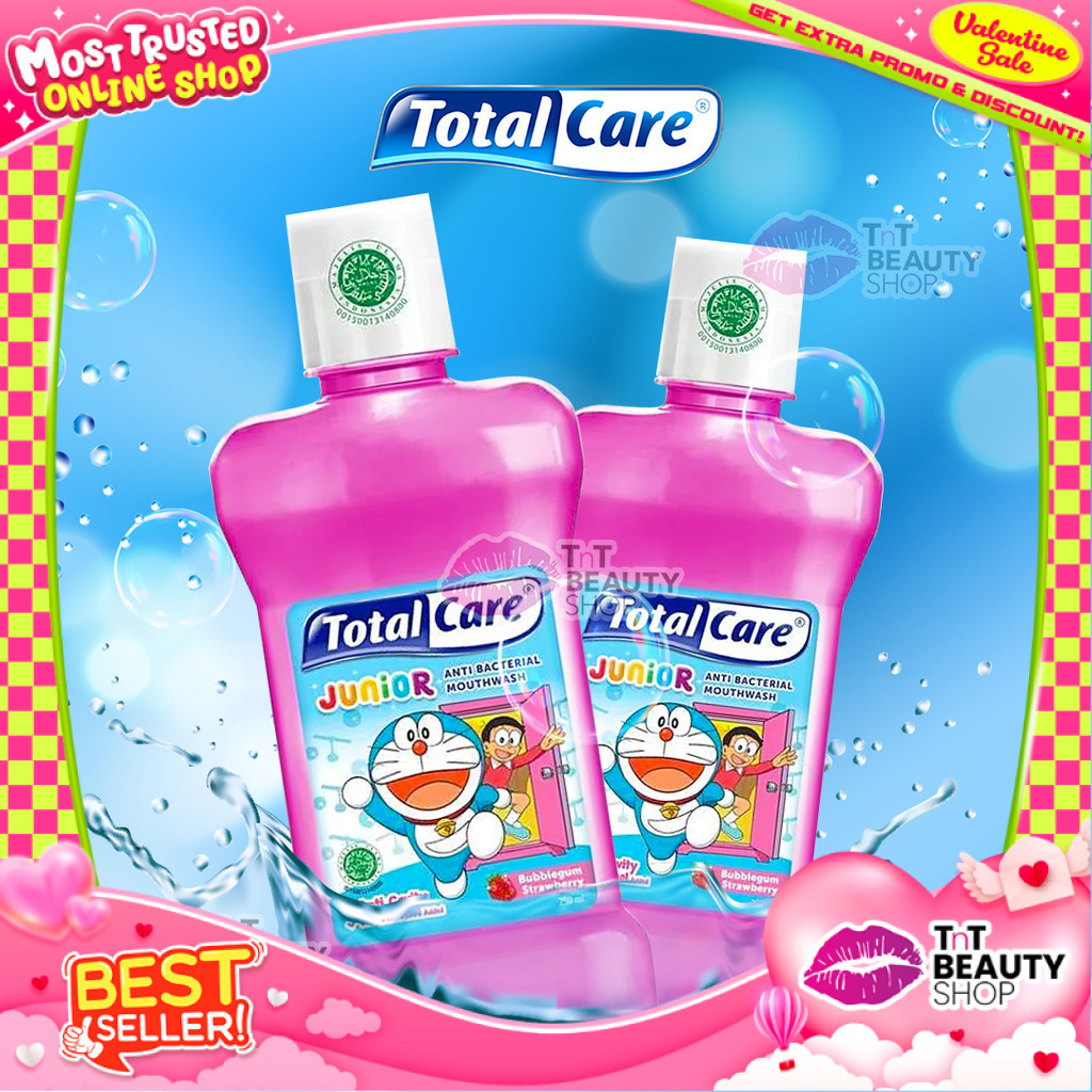 Jual TOTAL CARE MOUTHWASH JUNIOR 250ML - BUBBLEGUM SUTRAWBERRY | TnT ...