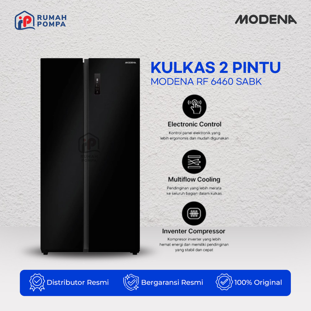 Jual Kulkas Side by Side Modena RF 6460 SABK | Shopee Indonesia