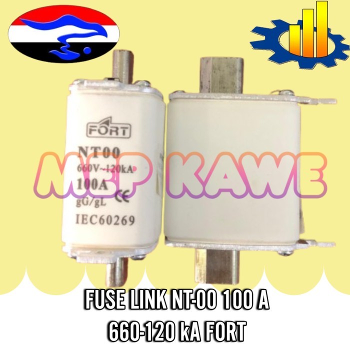 Jual FUSE LINK NT-00 100 AMPERE 660-120 kA FORT | Shopee Indonesia