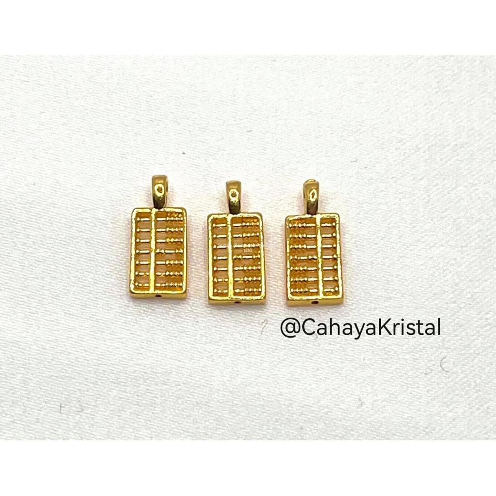 Jual Charm Emas Sempoa (Kopong) 24k HK Hongkong 999%- Gold Bracelet ...
