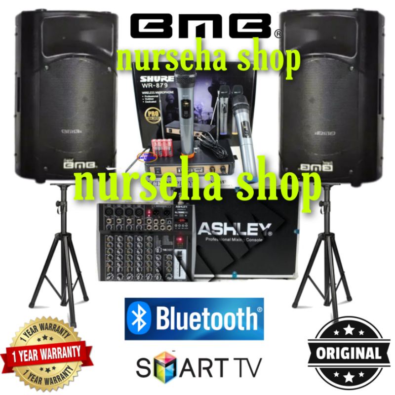 Jual Paket Karaoke BMB 15 inch Original aktif speaker mixer Ashley ...