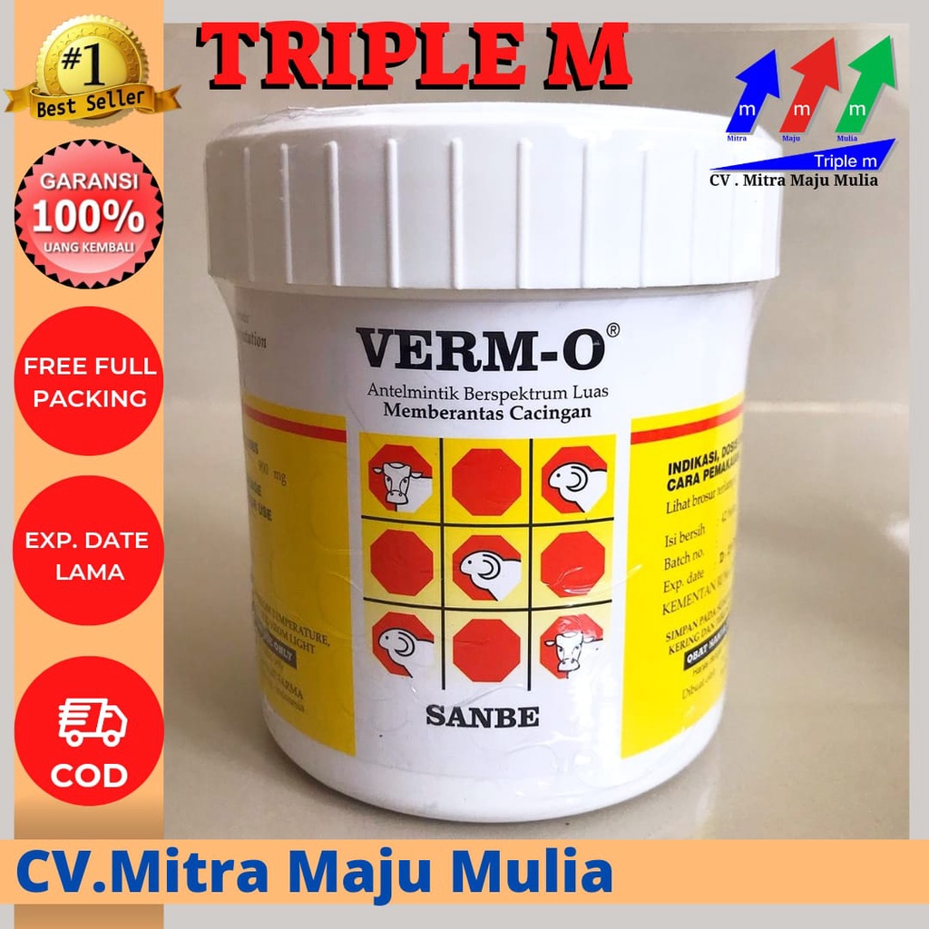 Jual VERM O 42Bolus MMM - Obat cacing sapi/ kambing/ terna SANBE ...