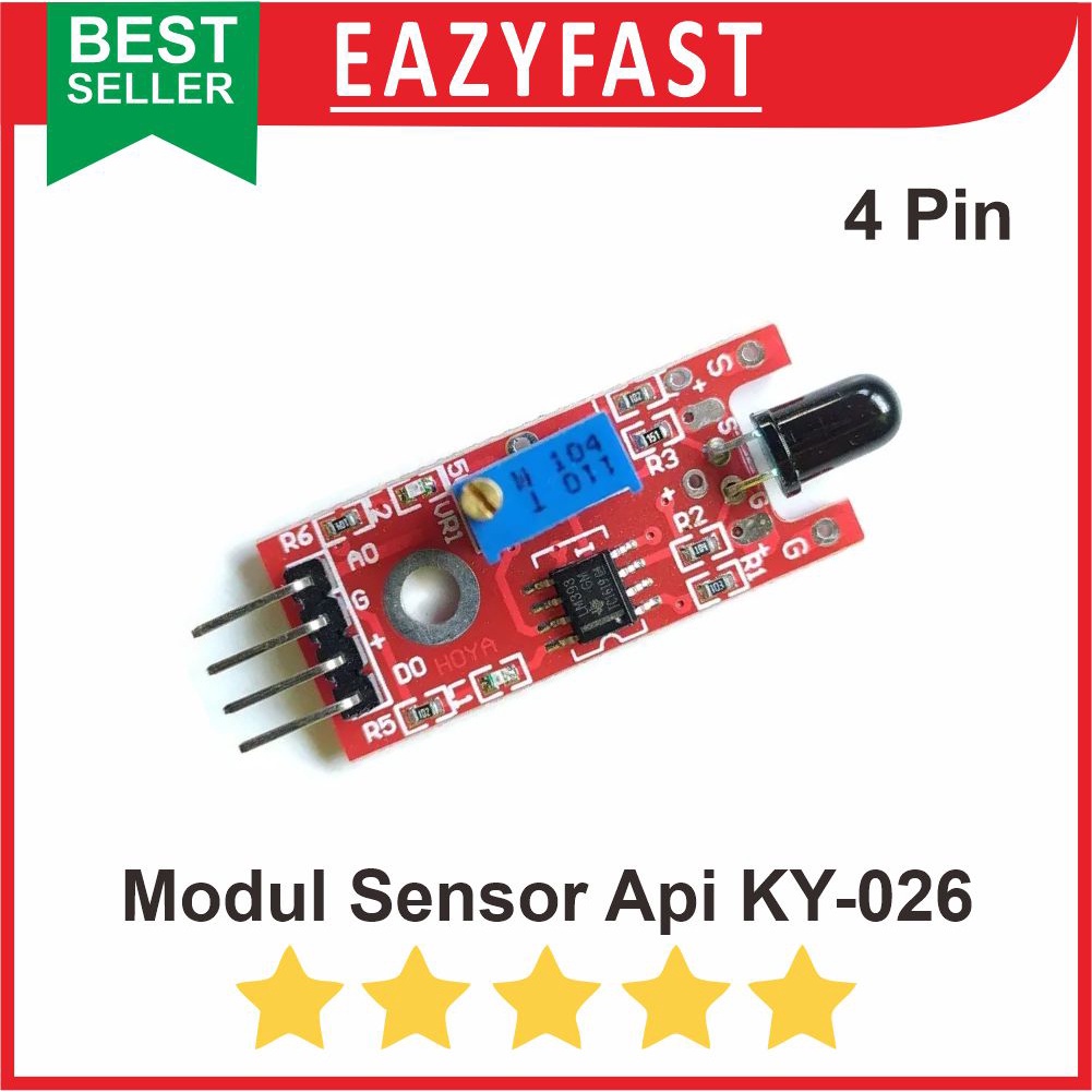 Jual Modul Module Sensor Kebakaran KY-026 Flame Infrared Arduino ...