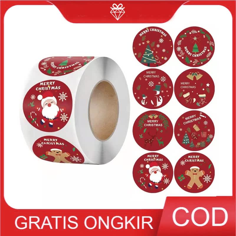 Jual Stiker Christmas - Tempelan Stiker Natal - Aksesoris Ucapan TAG103 ...