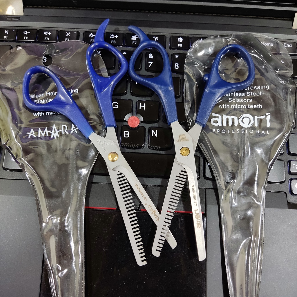 Jual AMARA AMORI GUNTING PENIPIS SASAK 1 GIGI/GUNTING ZIGZAG SALON ...