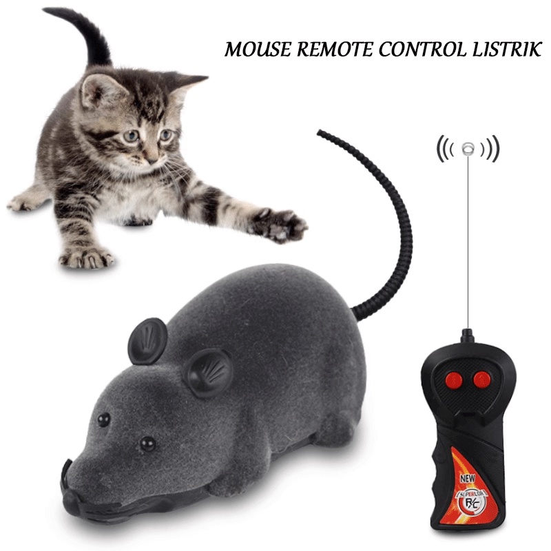 Jual Mainan Tikus Interaktif Mencit Kucing Cat Toys Bentuk Tikus Bisa ...