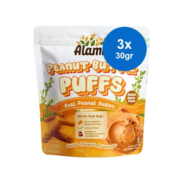 Jual Alamii Peanut Butter Puffs (3 pcs) | Shopee Indonesia