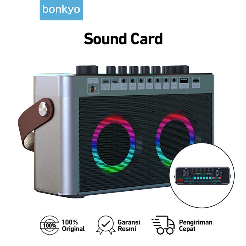 Jual Bonkyo SY9 sound card audio all-in-one machine singing live ...