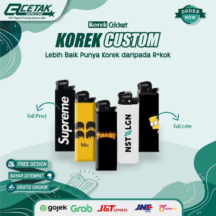Jual Korek Custom Kricket Zippo Print Logo Souvenir Murah - Print 1 ...