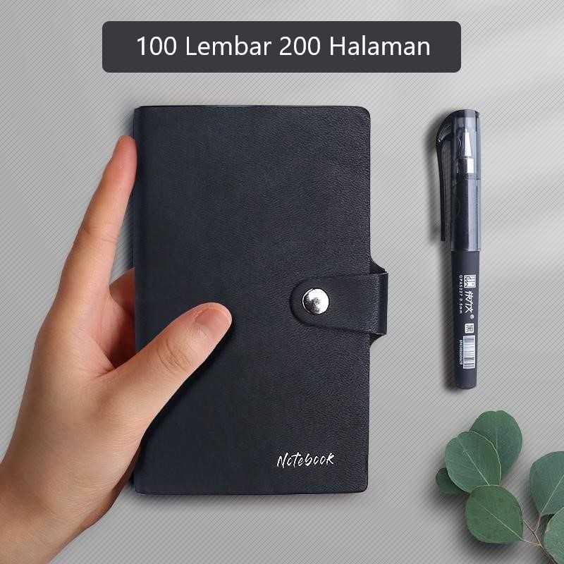 Jual FCMY Buku Catatan Harian Notebook Diary Jurnal Cover Kulit A7 ...