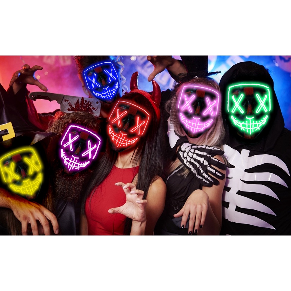 Jual TOPENG HACKER NYALA / TOPENG URBEX LED / TOPENG COSPLAY HALLOWEEN ...