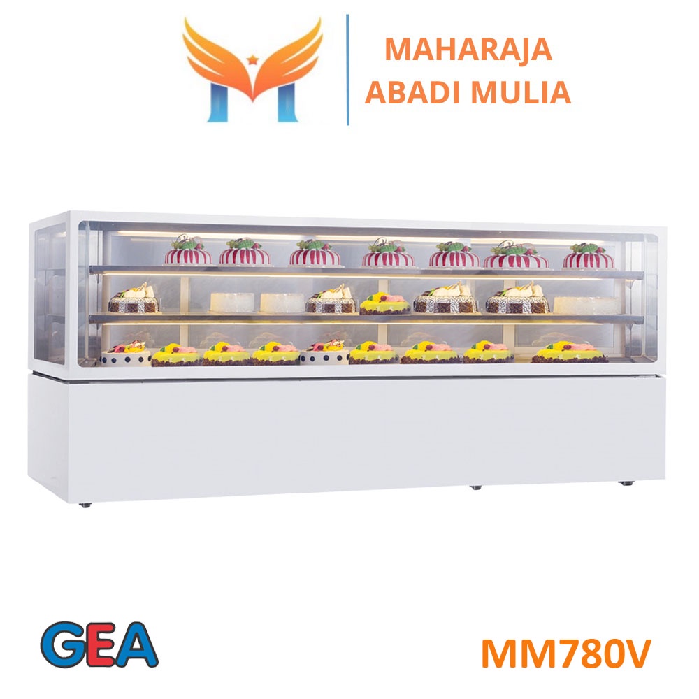 Jual Showcase Kue Dan Coklat Gea Mm760v Rectangular Cake Showcase 585 Liter Garansi Resmi ...
