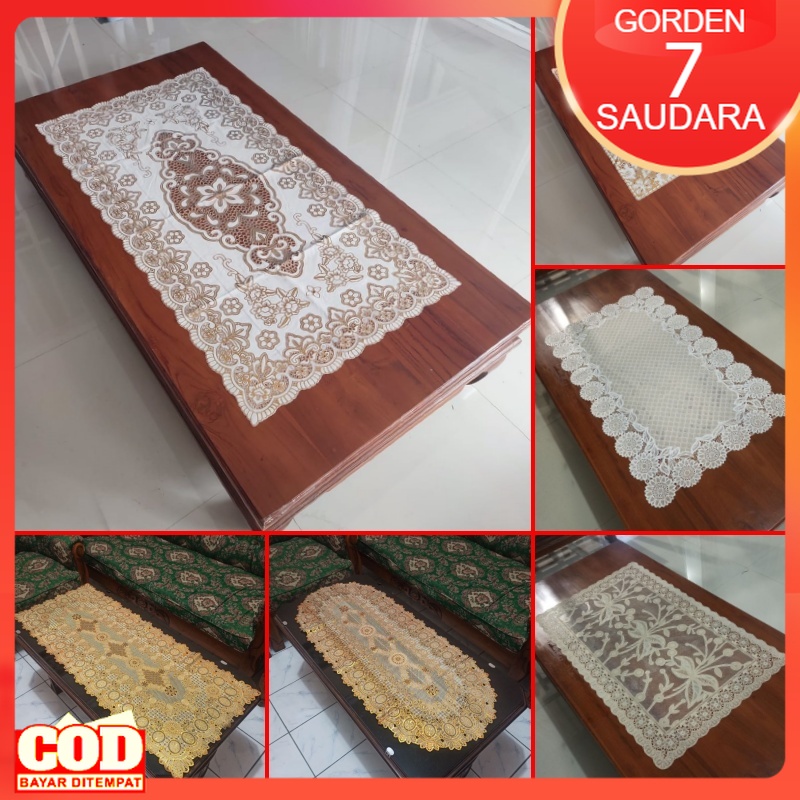 Jual Taplak Meja Tamu Vinyl Karet 100x50cm / 100x60cm / 125x60cm ...