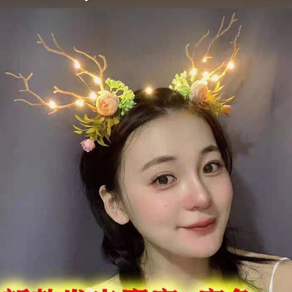 Jual cod☜☞ready Bando Tanduk Dengan Lampu LED Nyala Luminous Bando ...