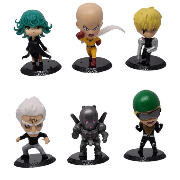 Jual Figure Saitama Genos Tatsumaki Garou One Punch Man Set Of 5