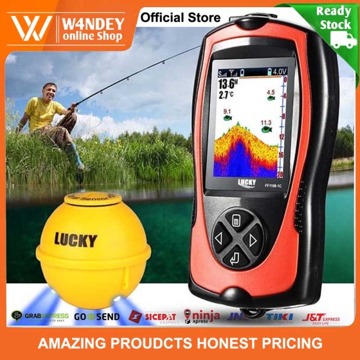 Jual Wireless Fish Finder LUCKY Color Camera Pelacak Ikan Kamera Warna ...