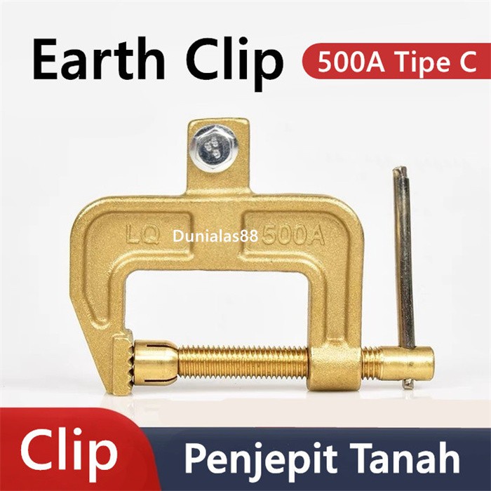 Jual Tang Massa 500A Tipe C Penjepit Tanah Ground Tang Clamp Earth Clip ...