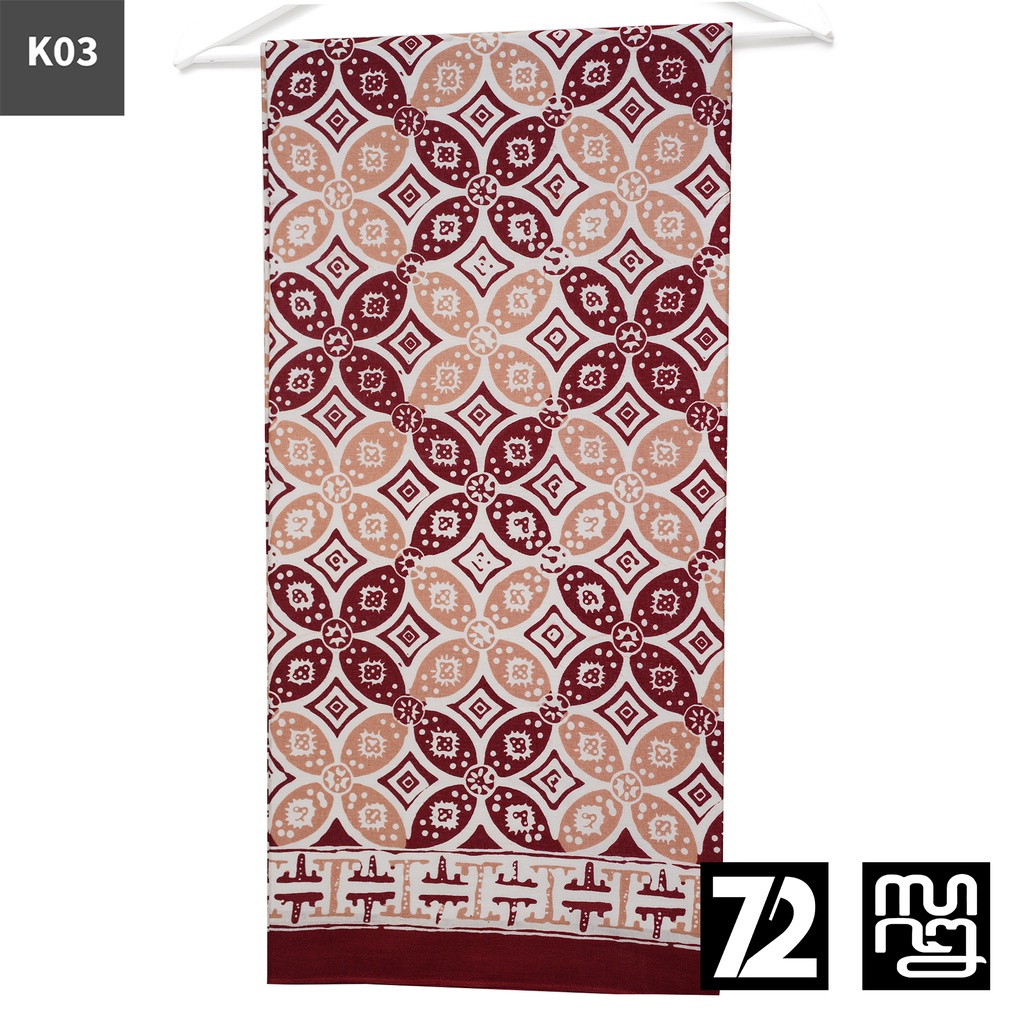 Jual KAIN BATIK PREMIUM Bahan Katun Motif Kawung Kembang Warna Putih ...