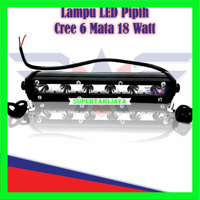Jual Lampu LED Pipih Cree 6 Mata 18 Watt | Shopee Indonesia