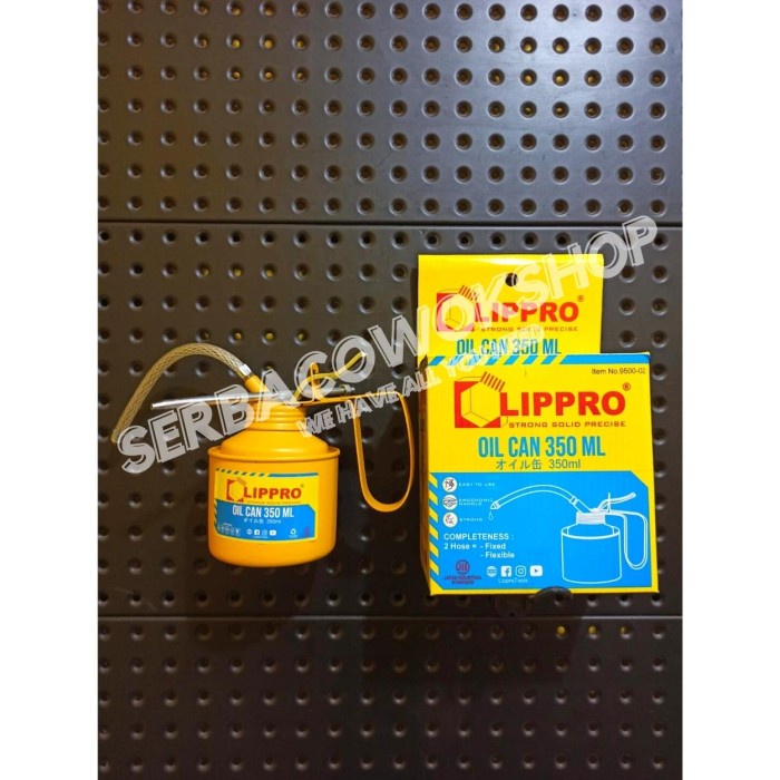 Jual LIPPRO Oil can Oliken Kaleng Oilcan Semprotan Oli 350 cc 2 Tipe ...