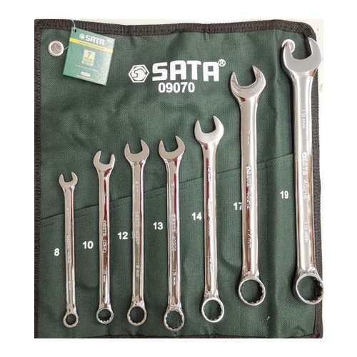 Jual SATA KUNCI RING PAS SET 09070 7PC COMBINATION WRENCH SET (METRIC ...