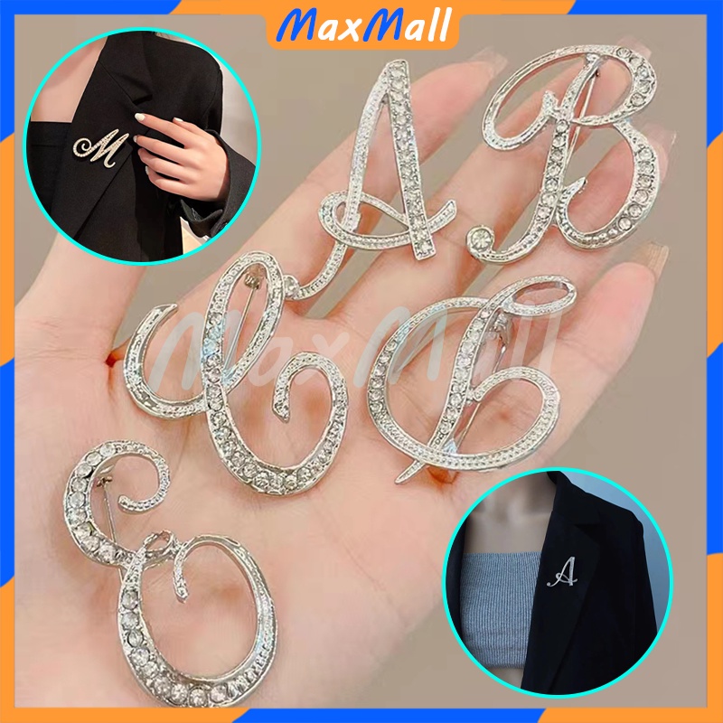 Jual Bros Mode Huruf Warna Bros Nama Brooch Alphabet | Shopee Indonesia