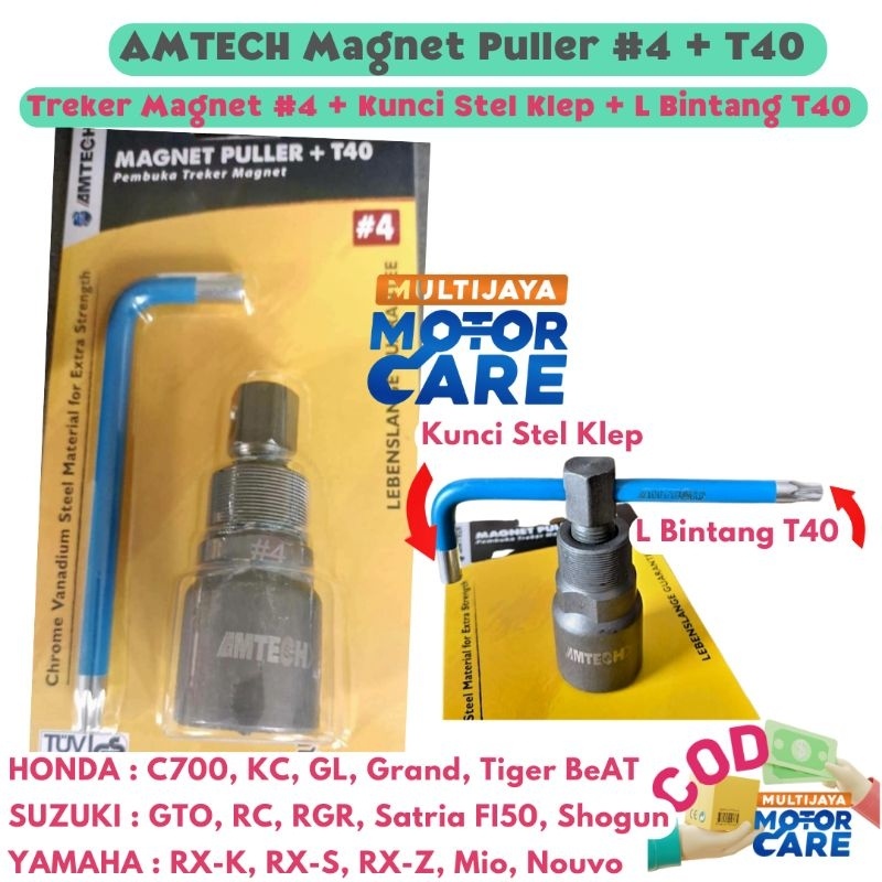 Jual AMTECH Treker Magnet #4 + Stel Klep L Bintang T40 Magnet Puller No ...
