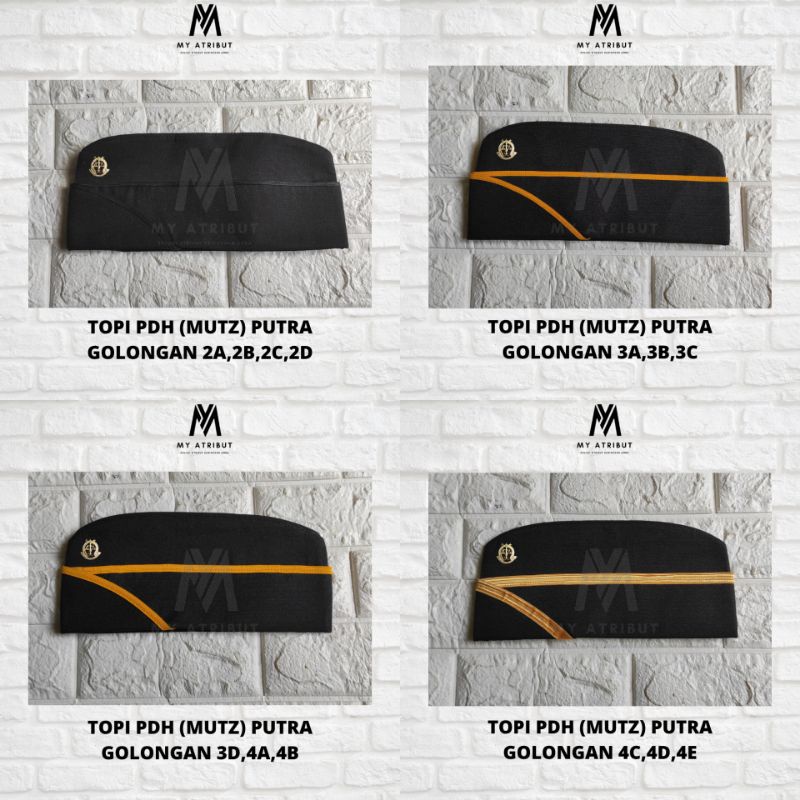 Jual TOPI PDH MUTZ PUTRA GOLONGAN 2A 2B 2C 2D 3A 3B 3C 3D 4A 4B 4C 4D ...