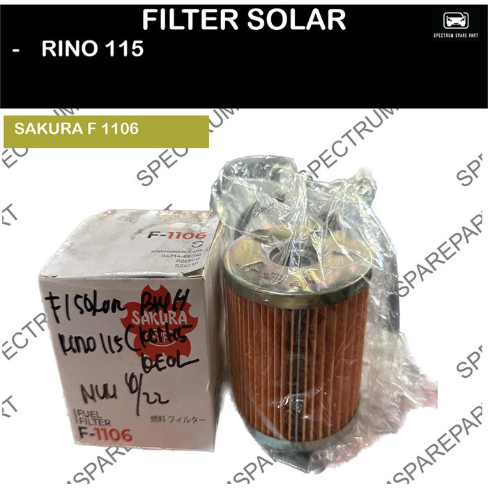 Jual FILTER SOLAR BAWAH RINO 115 (KERTAS KECIL) SKR F1106 | Shopee ...