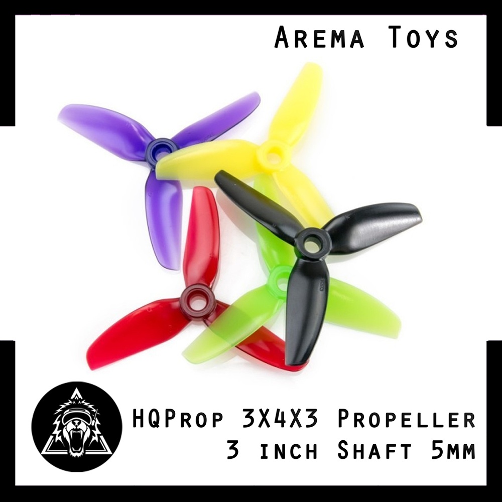Jual HQProp 3X4X3 Propeller 3 inch 3 Blade HQ Durable Prop Shaft 5mm 1 ...