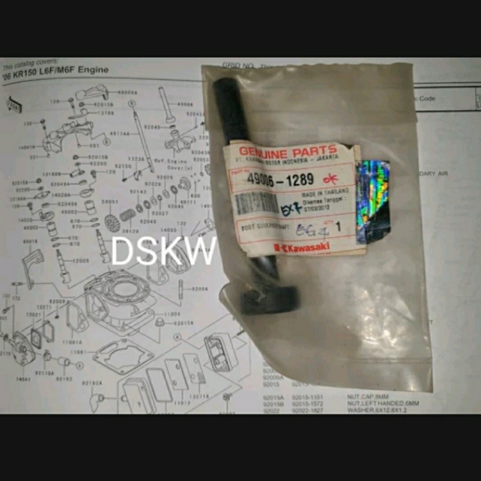 Jual Karet Boot Tiang Super Kips Ninja 150 R SS RR KGP 49006-1289 ...