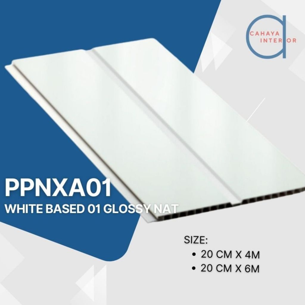 Jual (PPNXA01) PLAFON PVC PUTIH ELEGAN WHITE BASE NAT | Shopee Indonesia