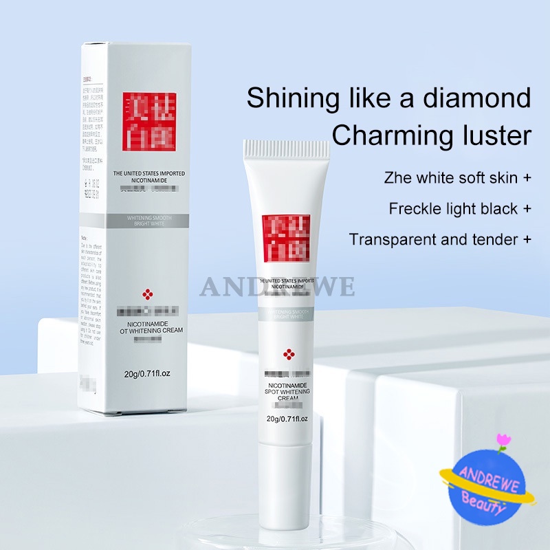 Jual [AW]Whitening Freckle Cream Remove Dark Spots Anti Freckle Cream Niacinamide Fade ...