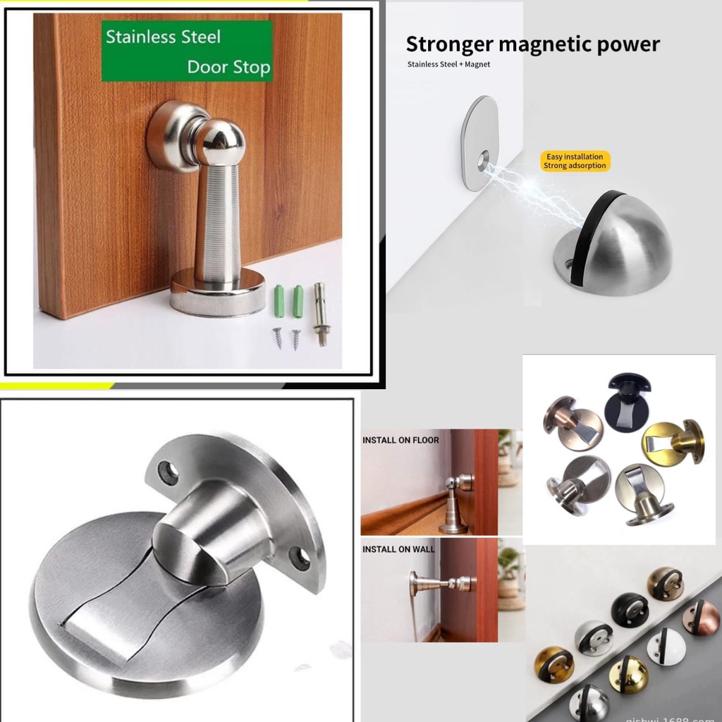 Jual Penahan Pintu Magnet Pintu Ganjal Pintu Magnetic Door Stopper ...