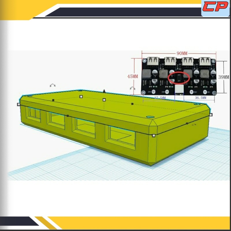 Jual Case usb charger QC port 4 usb khusus modul seperti gambar no 1 ...