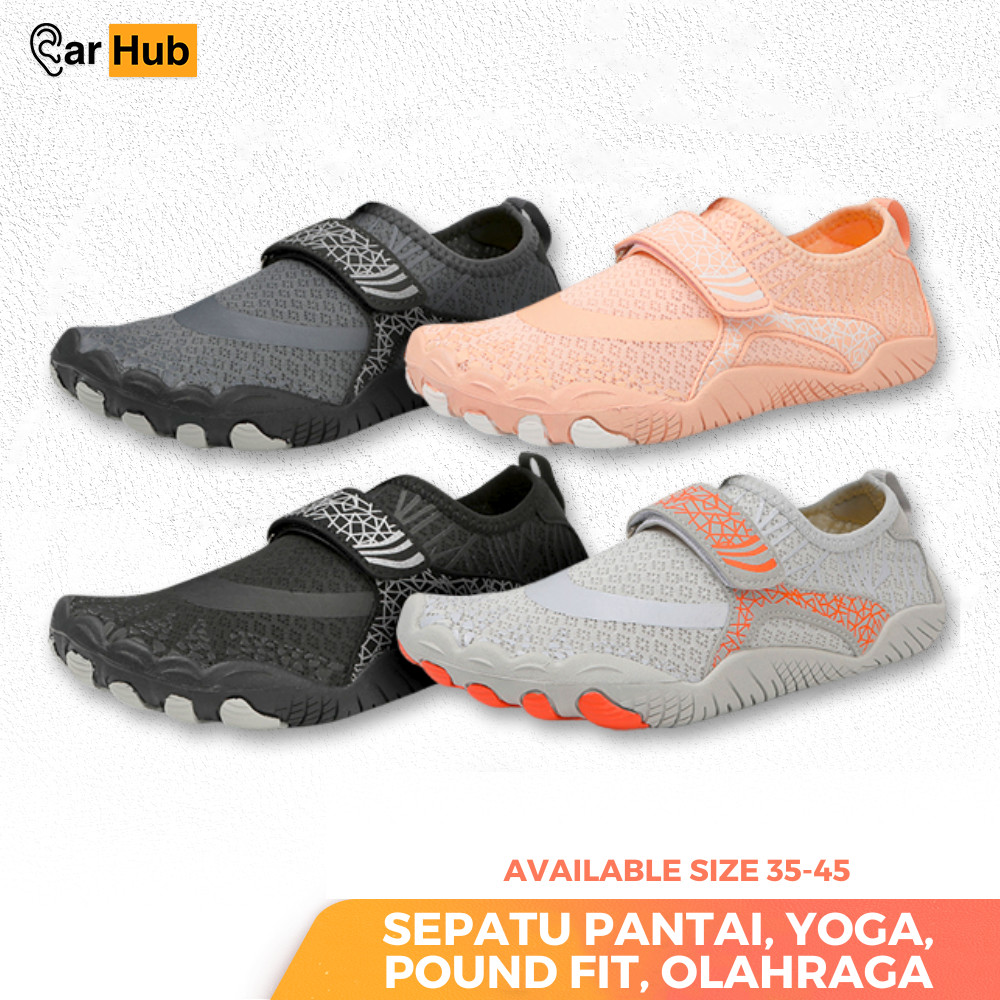 Jual Sepatu import Air Anti Slip Five Finger Olahraga Pantai Poundfit ...