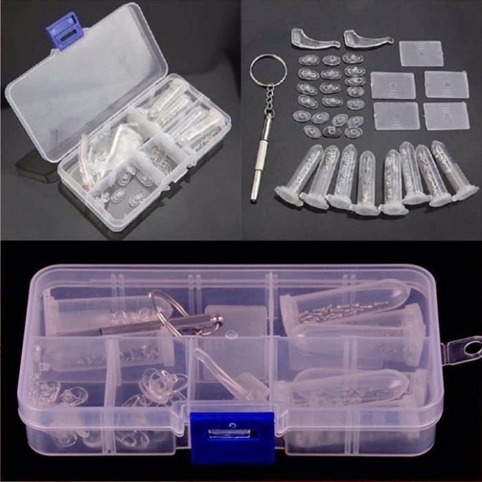 Jual AC88 Set Reparasi Kacamata Perlengkapan Kacamata Baut Sekrup Mur Obeng Nose | Shopee Indonesia
