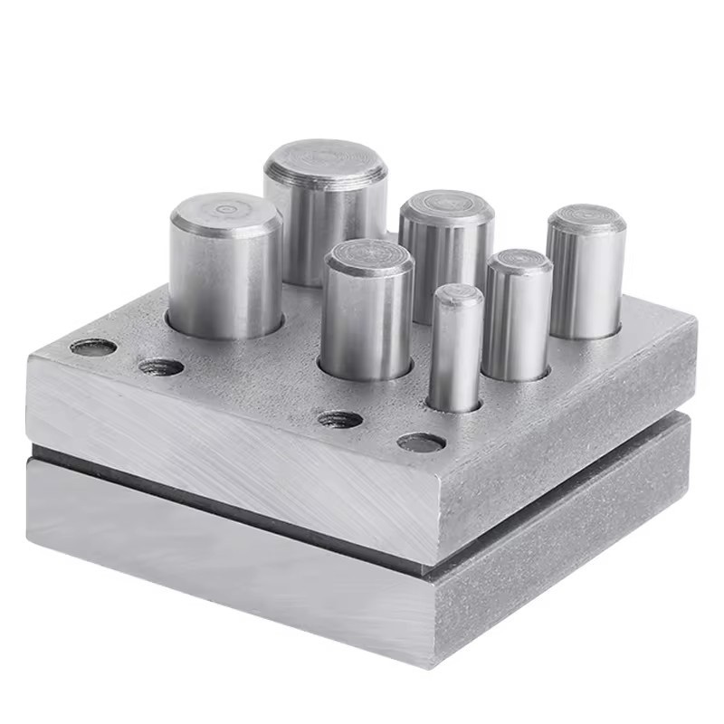 Jual Manual Round Punch Jewelry Disc Cutter Punch Set 7 Holes Metal ...